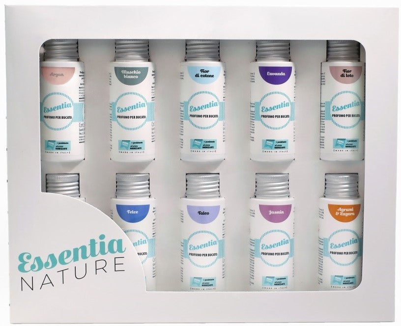Laundry Fresheners Gift Box 10 Classic Fragrances 50 ml - Essentia Nature